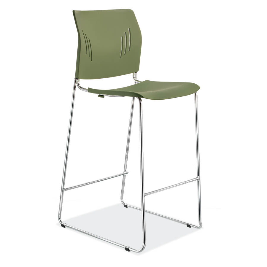 Rise Stool with Chrome Base
